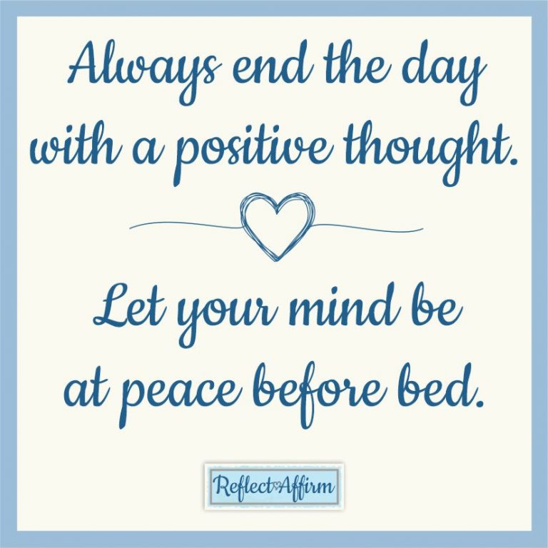 Positive Affirmations Before Bed - Reflect Affirm