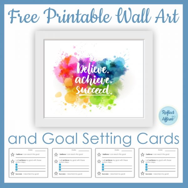 Blank Affirmation Card Templates - Free Printable - Reflect Affirm