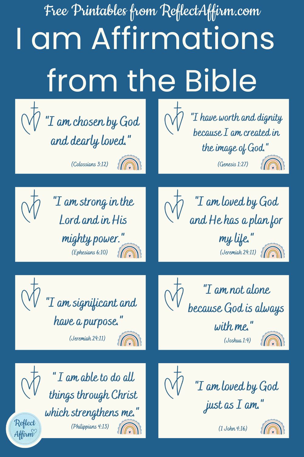 I AM AFFIRMATIONS FROM THE BIBLE - Reflect Affirm